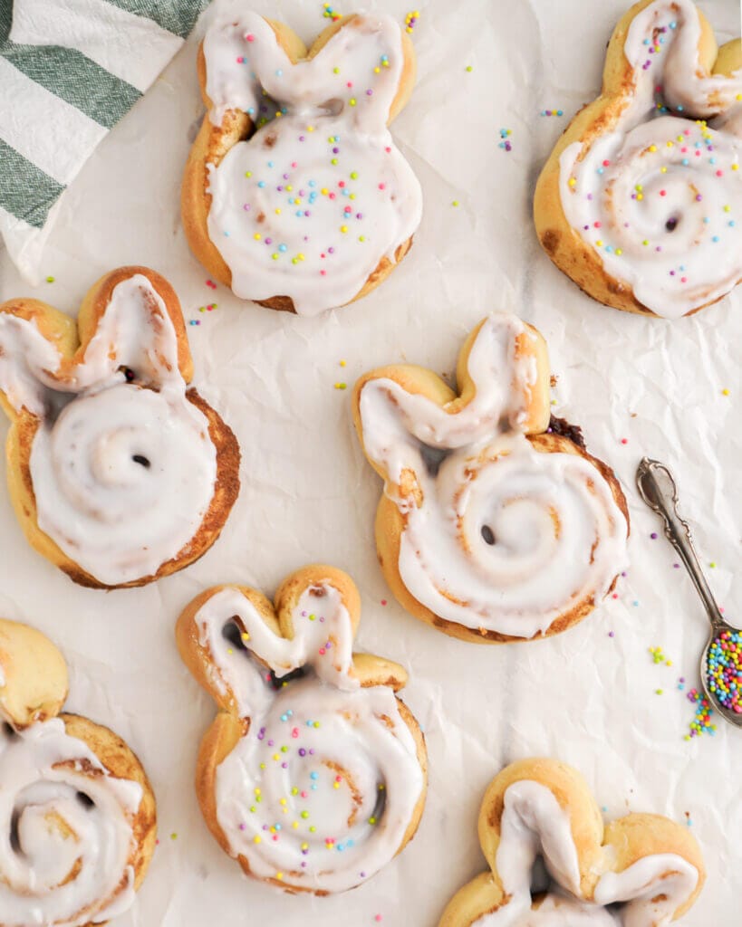 Alie’s Cinnamon Roll Bunnies - Baking for Friends